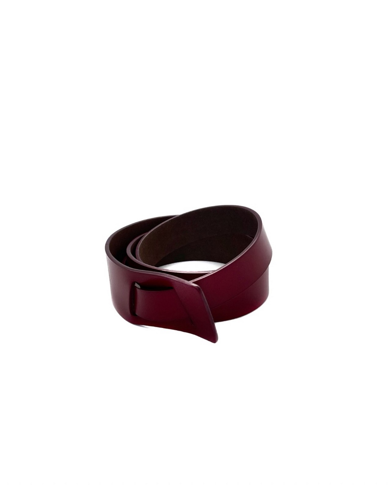 Buy Wide red genuine leather belt: belt, red color, leather, casual ...