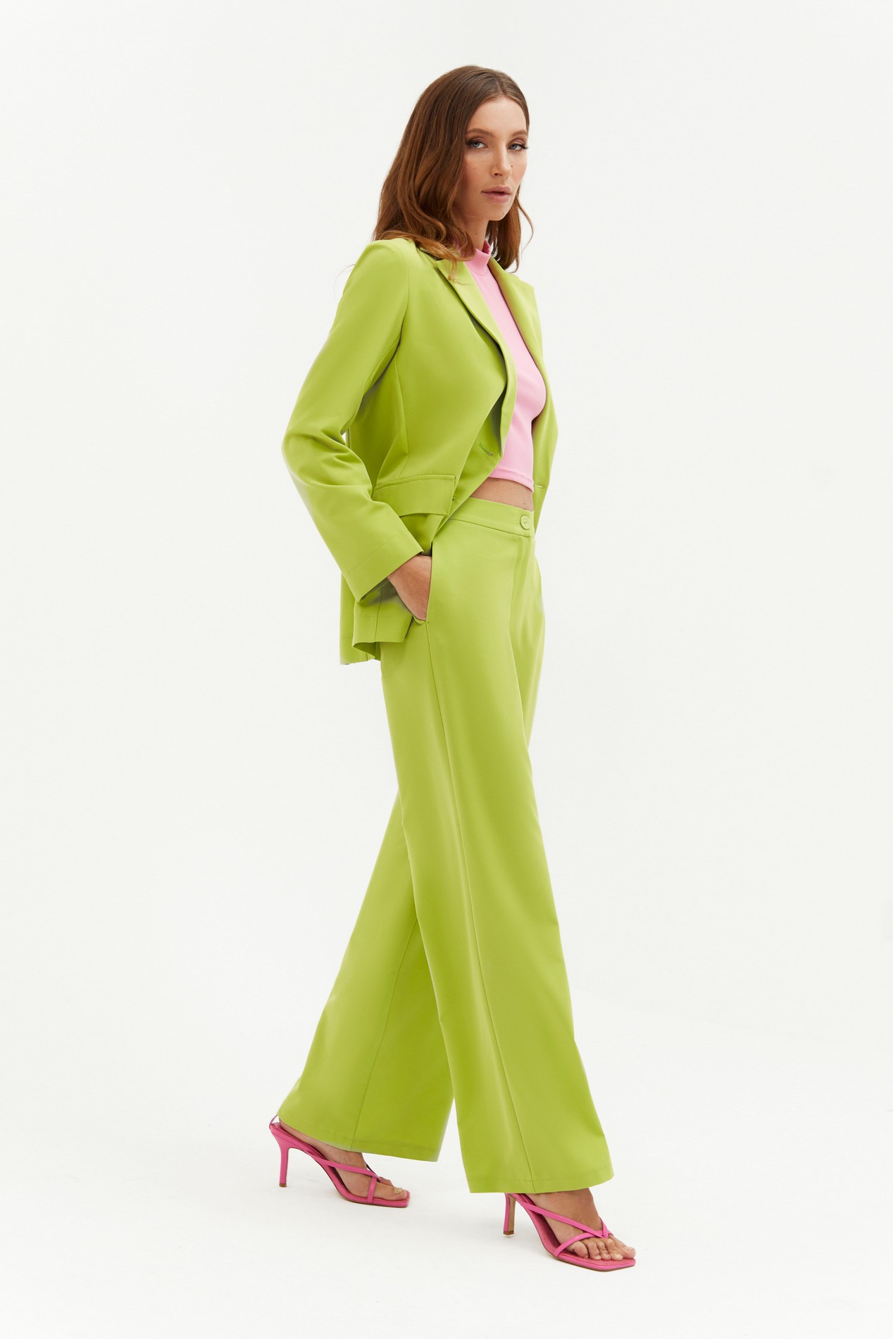 Buy Lime suit with jacket and straight trousers: suit, green color ...